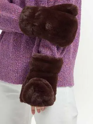 Apparis Faux-fur Mittens