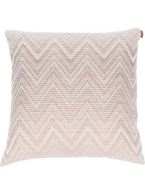 Missoni Zigzag-pattern Wool Cushion - Neutrals