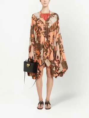 FERRAGAMO Palm-print Beach Cover-up