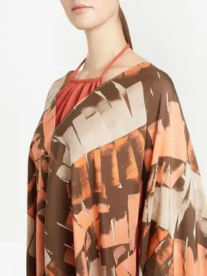 FERRAGAMO Palm-print Beach Cover-up