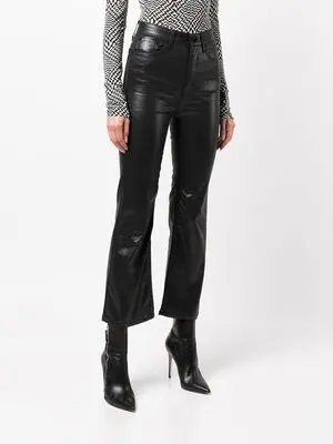 Rag & Bone Coated Flared Cropped Jeans