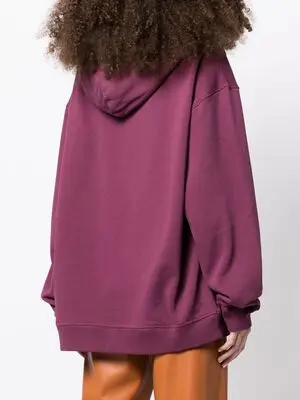 Nanushka Embroidered Logo Hoodie - Purple