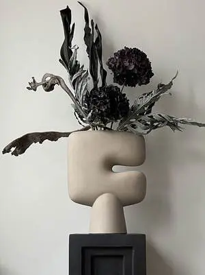 101 COPENHAGEN Large Beige Vase