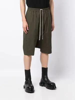 Rick Owens Drop-crotch Bermuda Shorts