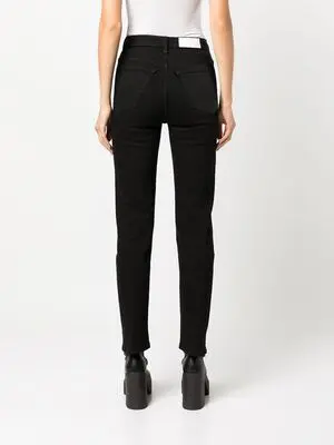 RE/DONE High-rise Straight-leg Jeans