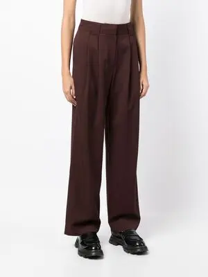 REJINA PYO Freya High-waist Trousers - Brown