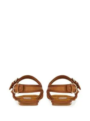 FERRAGAMO Nomadic Stories Leather Sandals - Brown