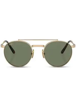 Ray-ban Round-frame Titanium Sunglasses