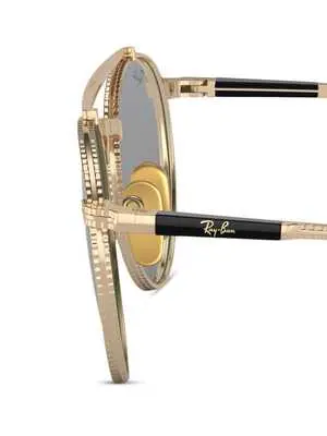 Ray-ban Round-frame Titanium Sunglasses