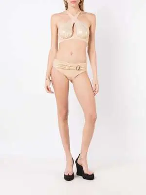 AMIR SLAMA Gathered Halterneck Bikini