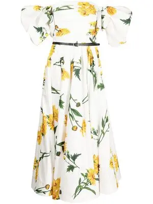 LEO LIN Marguerite Blanche Puff Dress