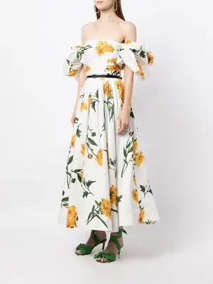 LEO LIN Marguerite Blanche Puff Dress