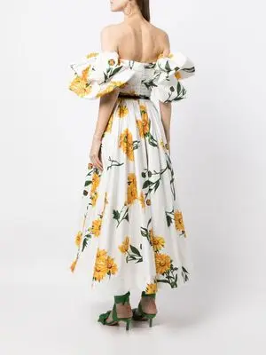 LEO LIN Marguerite Blanche Puff Dress