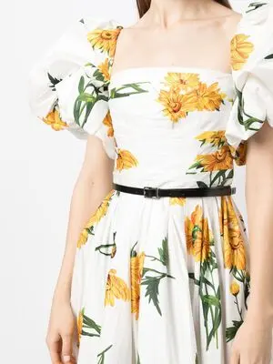 LEO LIN Marguerite Blanche Puff Dress