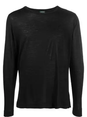 ZANONE Crew-neck Virgin-wool T-shirt