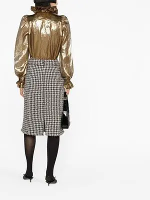 LANVIN Tweed Pencil Skirt