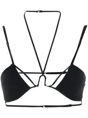NENSI DOJAKA Halterneck Bra Top - Black