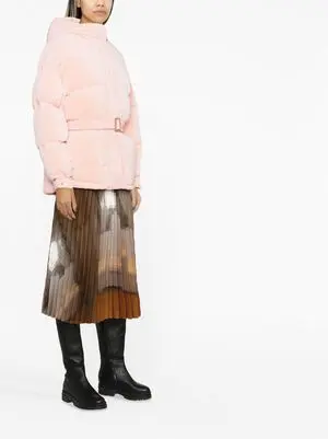 IENKI IENKI Belted Puffer Jacket - Pink