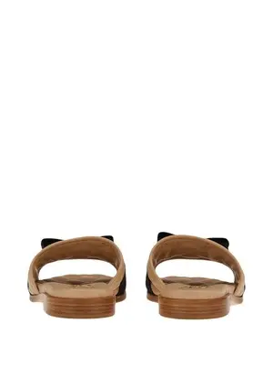 FERRAGAMO Vara Bow Quilted Slides