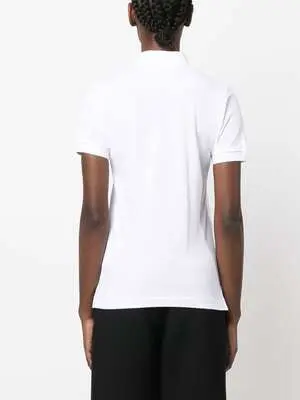 Play Comme Des Garcon Appliqué-detail Polo Shirt - White