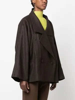 Veronique Leroy A-line Double-breasted Blazer