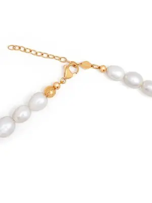 NIALAYA JEWELRY Smiley Face Pearl Necklace
