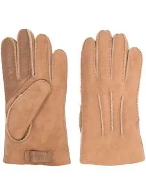 UGG Logo-patch Sheepskin Gloves - Brown