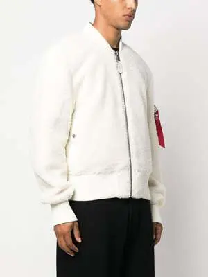 Alpha Industries Faux-shearling Bomber Jacket