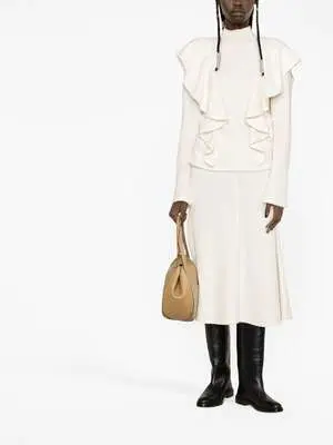 Chloé Ruffled High-neck Jumper