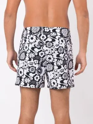 AMIR SLAMA Graphic-print Swimming Trunks