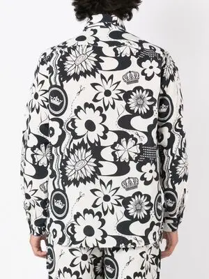 AMIR SLAMA Graphic-print Long-sleeve Shirt