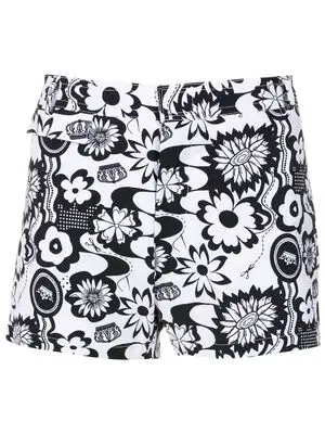 AMIR SLAMA Graphic-print Swim Shorts