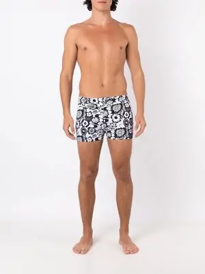 AMIR SLAMA Graphic-print Swim Shorts