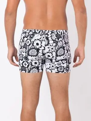 AMIR SLAMA Graphic-print Swim Shorts
