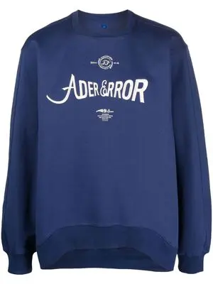 ADER ERROR Logo Print Long Sleeve Sweatshirt