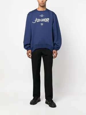 ADER ERROR Logo Print Long Sleeve Sweatshirt