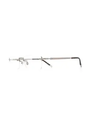 Montblanc Rectangular Rimless Eyeglasses