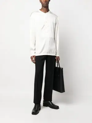 TOM FORD Button-placket Satin Shirt