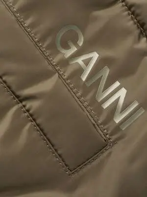 GANNI Oversized Tech Puffer Midi Jacket