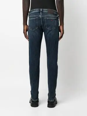 Emporio Armani Stonewashed Straight-leg Jeans