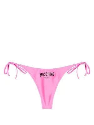 Moschino Print Bikini Bottom - Pink