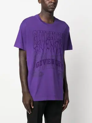 Givenchy Logo-embroidered Cotton T-shirt