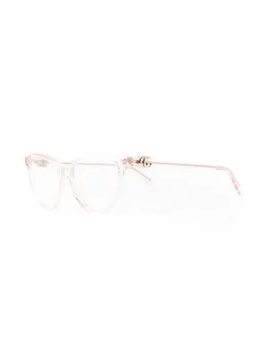 Gucci Logo-plaque Cat-eye Glasses