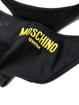 Moschino Print Bikini Bottom - Black