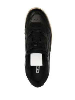 JIL SANDER Low-top Lace-up Sneakers - Black