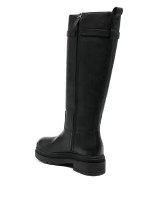FERRAGAMO Vara Chain Knee-high Boots - Black