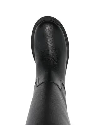 FERRAGAMO Vara Chain Knee-high Boots - Black