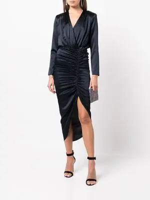 Veronica Beard Cameri Long-sleeve Midi Dress
