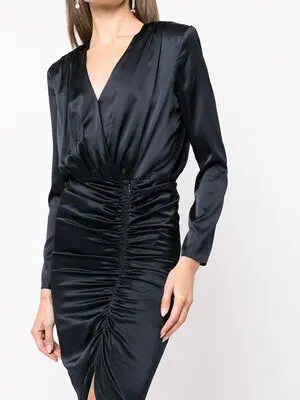 Veronica Beard Cameri Long-sleeve Midi Dress