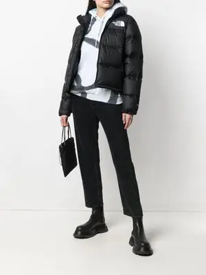 The North Face Embroidered-logo Puffer Jacket